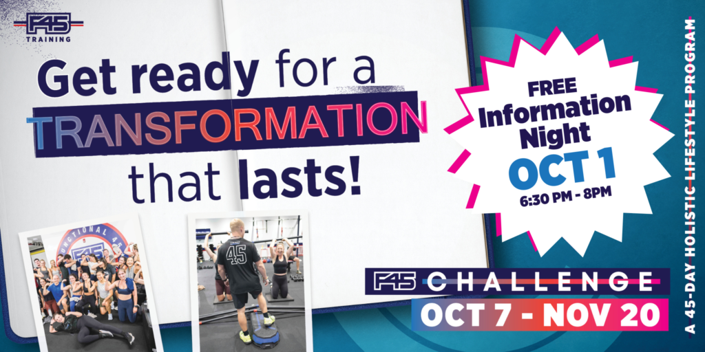 F45 Challenge Info Night - In the Cove